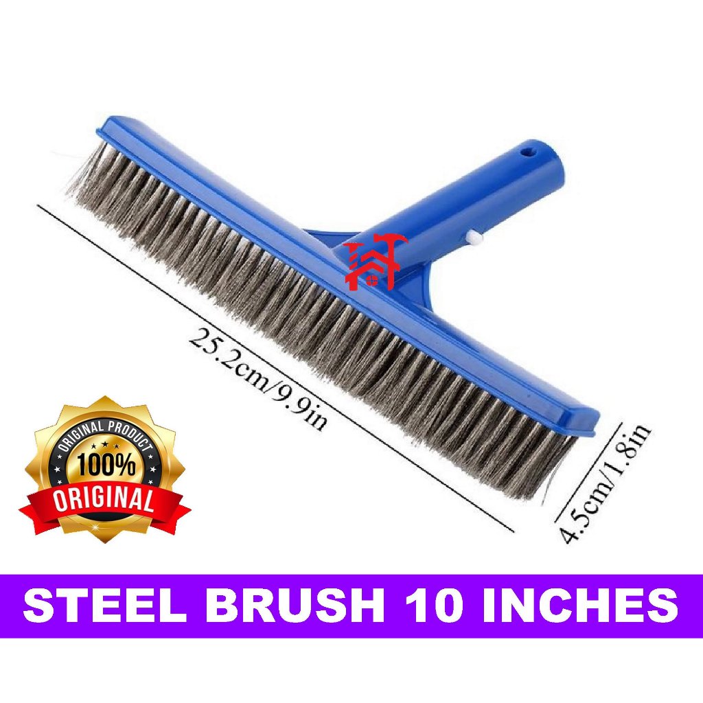 10" SWIMMING POOL STEEL BRUSH 10 INCHES POOL CLEANER | Shopee Philippines