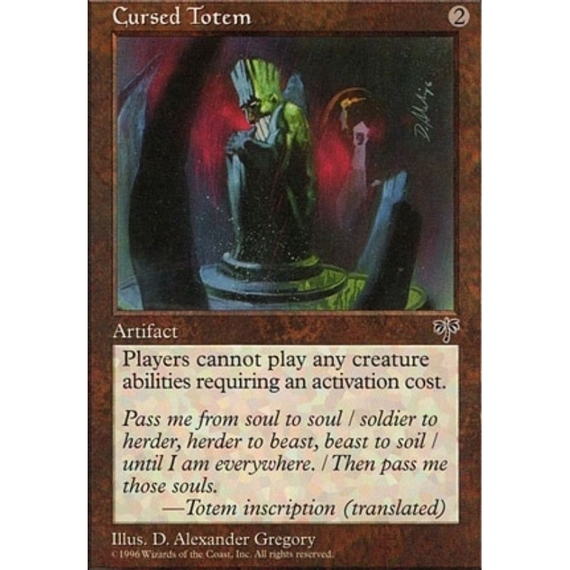 Cursed Totem - MIR - Rare - MTG Cards (WotC) | Shopee Philippines