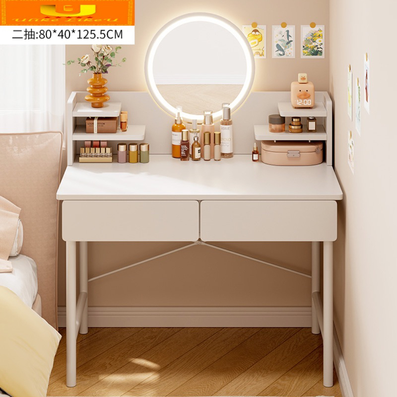 Dressing table bedroom modern minimalist small cosmetic table storage ...