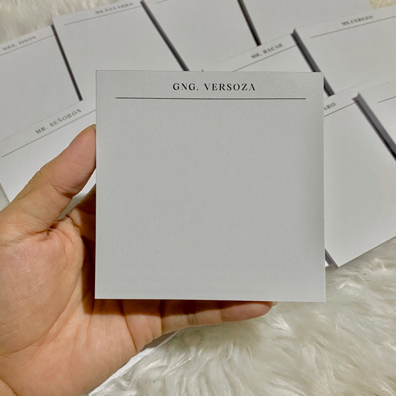 Minimalist Personalized Notepad Memopad 40 pages | Shopee Philippines