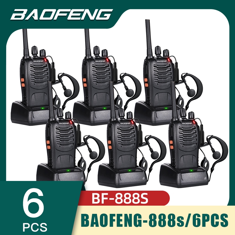 Baofeng 888s 5w Sets Of 6 Radio Cignus Two-Way Handset Radio Long Range ...