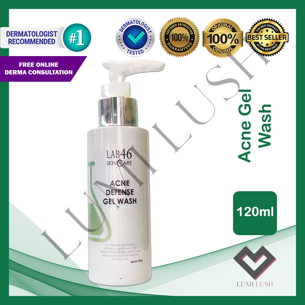 Lab46 Lab 46 Skin Care Acne Defense Gel Wash 120ml manage oily skin and ...