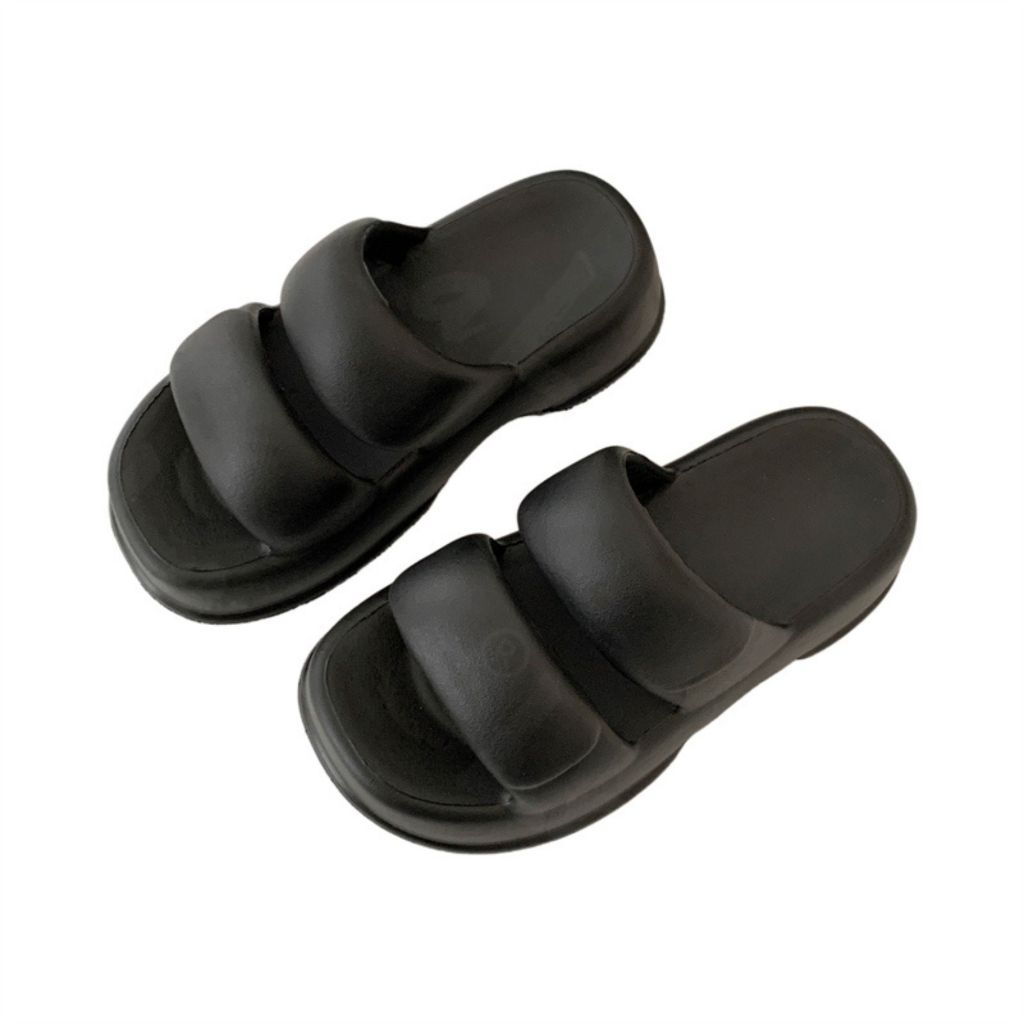 【LaLa】Thick rubber slipper for indoor and outdoor activities Slip on ...