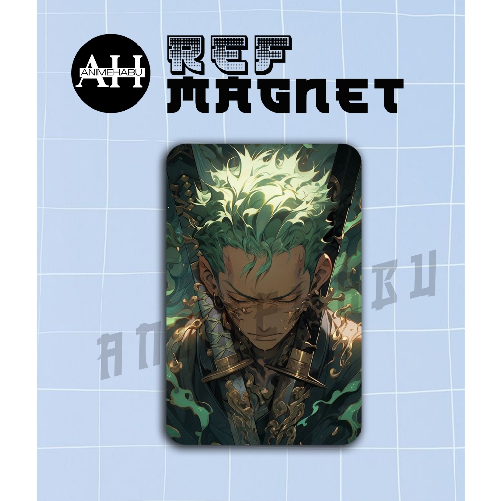Roronoa Zoro One Piece Anime Ref Magnet Waterproof [High Quality ...