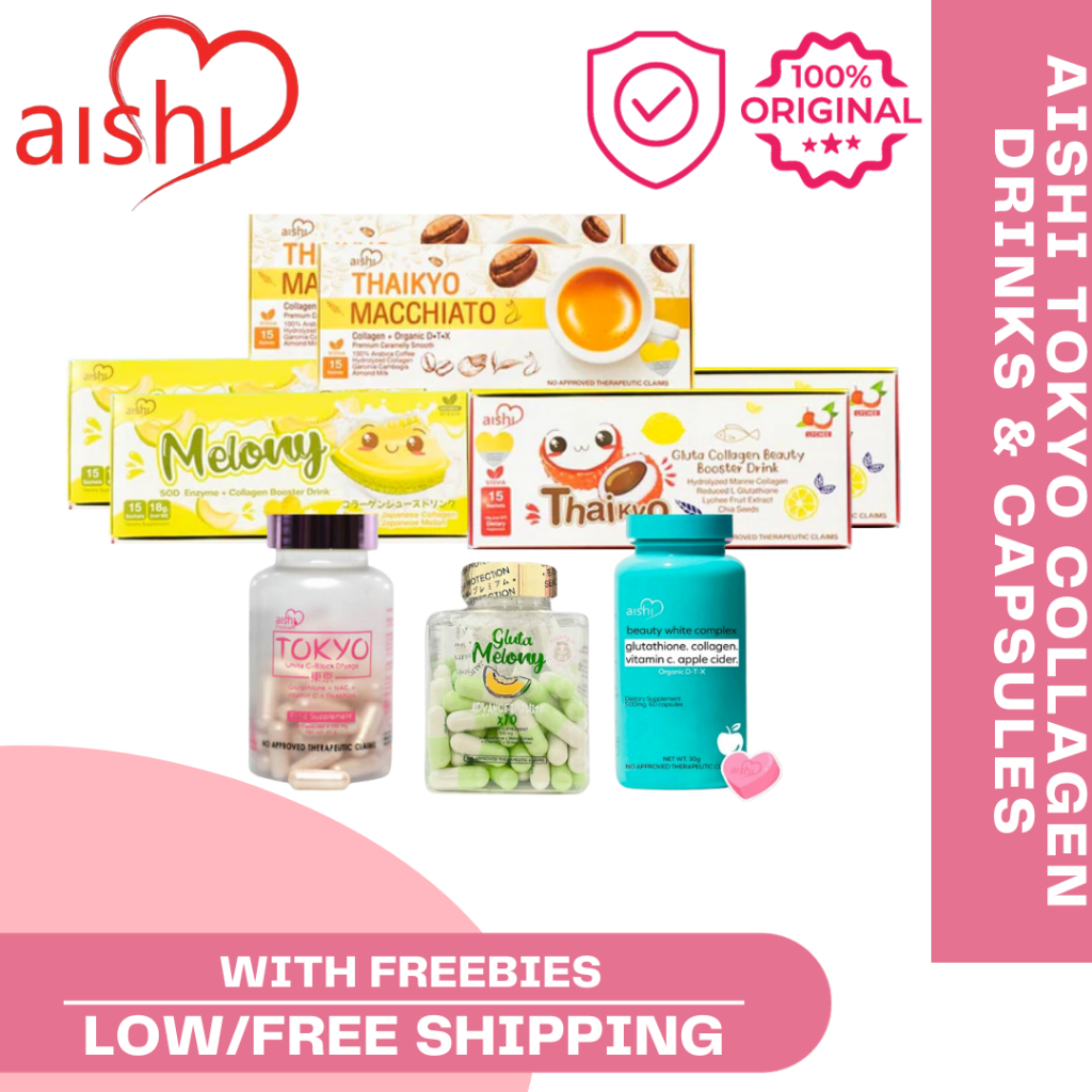AISHI TOKYO COLLAGEN DRINKS| AISHI MELONY CAPSULE| CORIKO BOMBIES ...