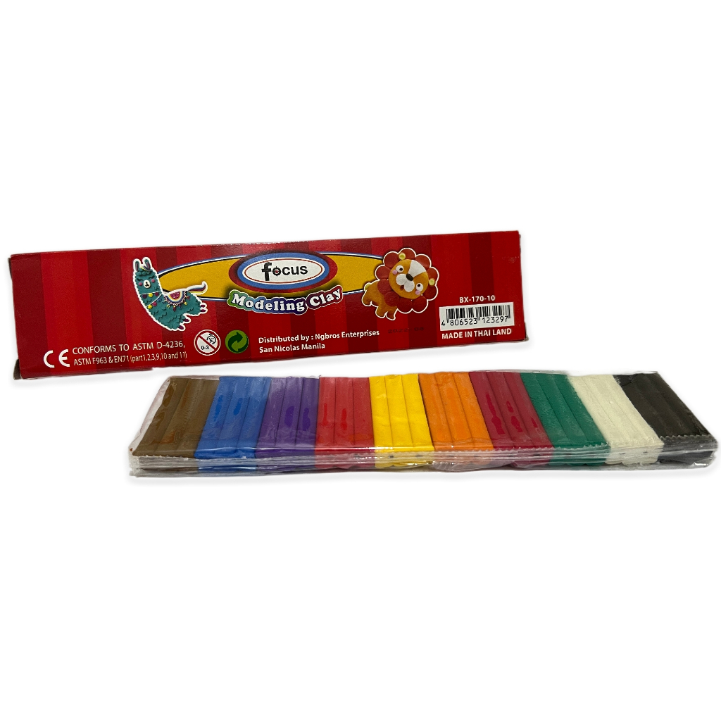 Focus Modeling Clay (5 & 10 colors) | Shopee Philippines