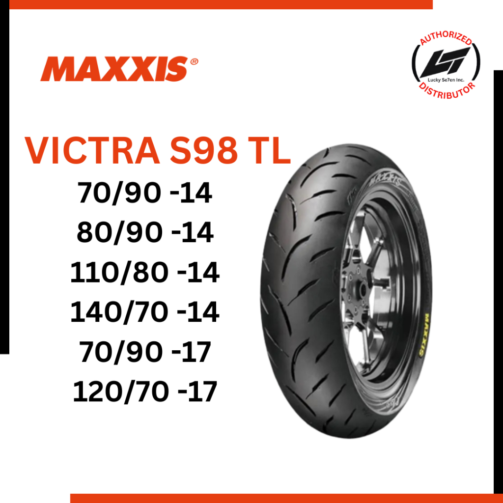 Maxxis Victra S98 TL Motorcycle Tires Rim 14 & 17 | Shopee Philippines