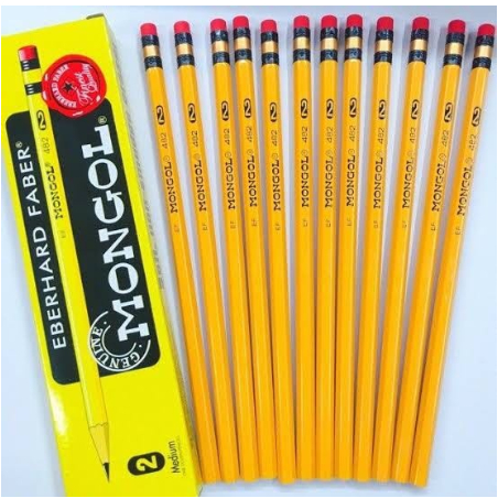 1box/12pcs Mongol Octagon Pencil Eberhard Faber (#2 Medium) | Shopee ...
