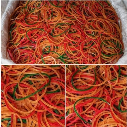 Rubber Band Multi color goma sold per grams and box | Shopee Philippines