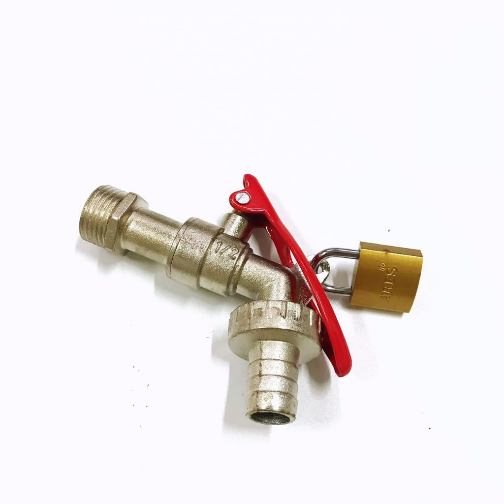 1/2 Inch Thread Water Tap Lockable Faucet Garden Hose Faucet with Lock ...