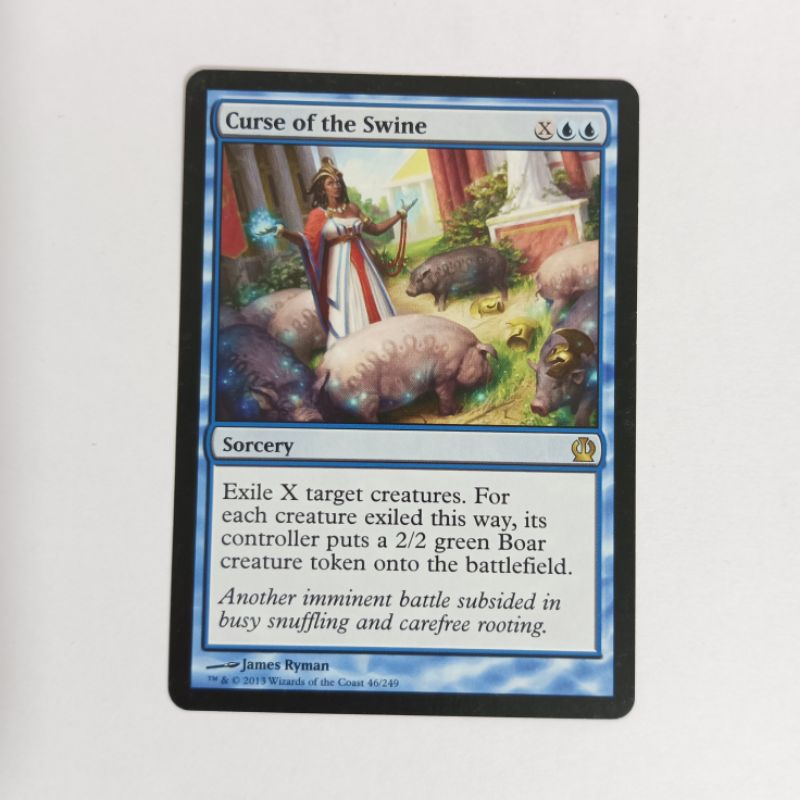 MTG Card CURSE OF THE SWINE Magic the Gathering Trading Card Game Blue ...