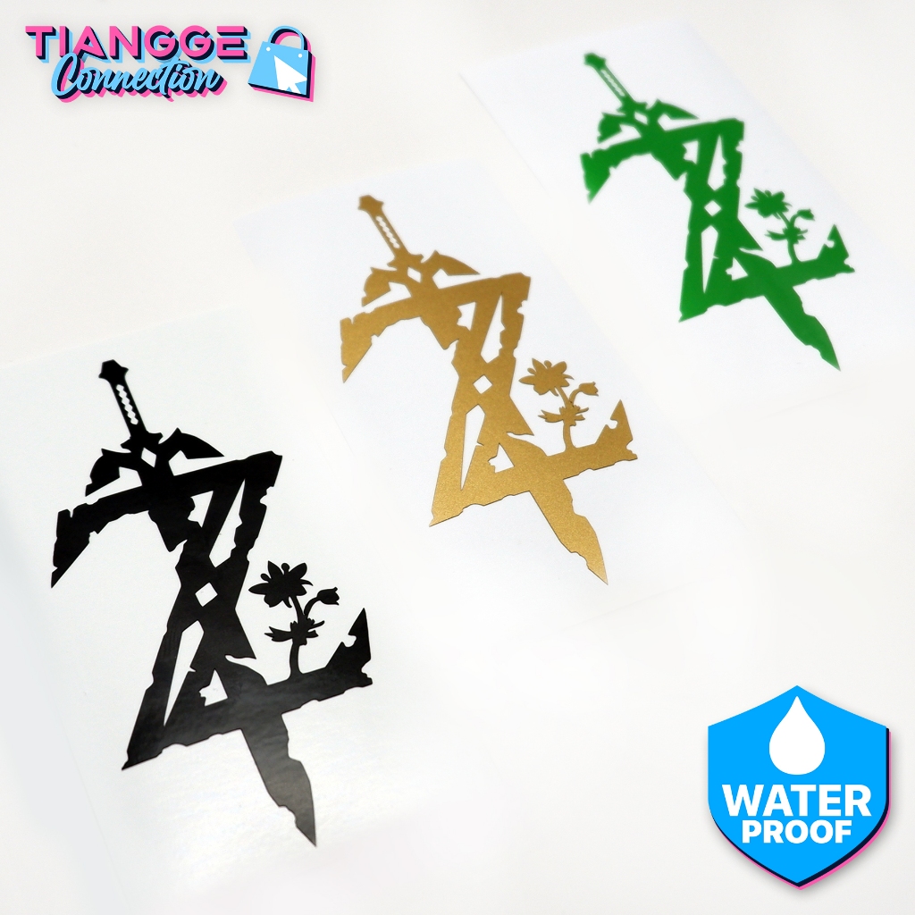 Zelda STICKER (WATERPROOF) link game vinyl decal for nintendo, laptop ...