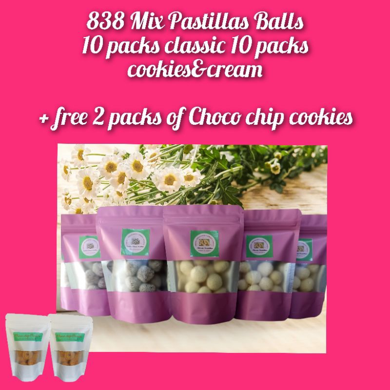 20 packs for P838 MIX flavor Classic Pastillas and Cookies and Cream ...