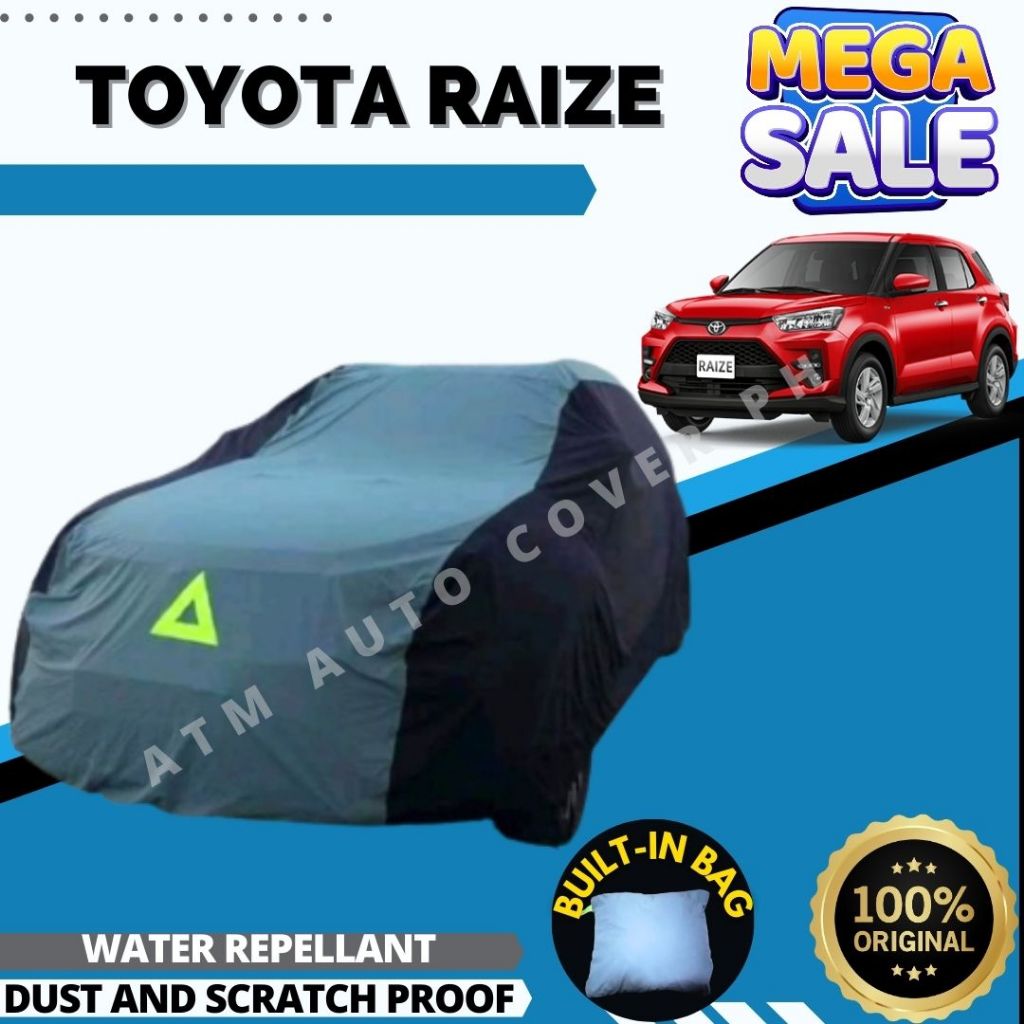 TOYOTA RAIZE CAR COVER WATER REPELLANT DUST AND SCRATCH PROOF | Shopee ...