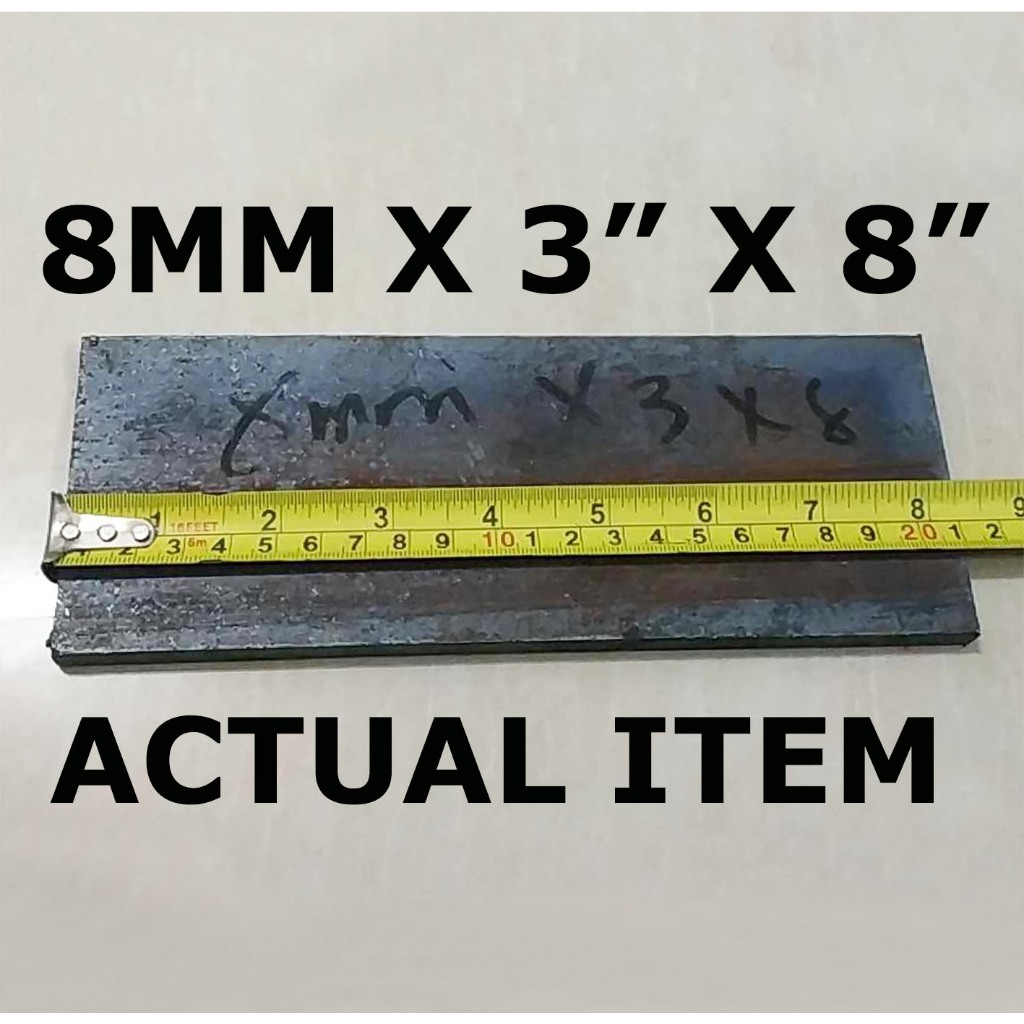 MS BASE PLATE 8MM X 3" X 8" MILD STEEL ...
