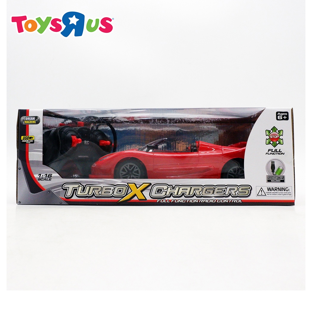 Dream Machine 1:16 Scale Turbo X Chargers Full Function Radio Control ...