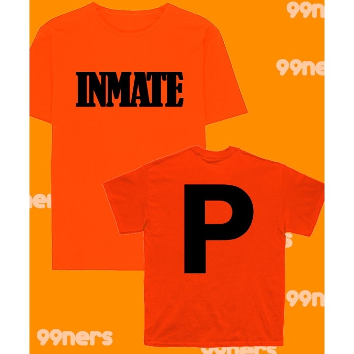 Prison Inmate Jail Wanted FREESIZE (M - L) TShirt Good Quality Cotton ...
