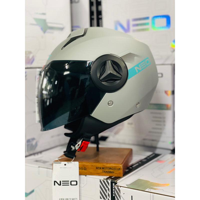NEO RUSH P Half-Face Single Visor Helmet w/ (FREE CLEAR VISOR) | Shopee ...