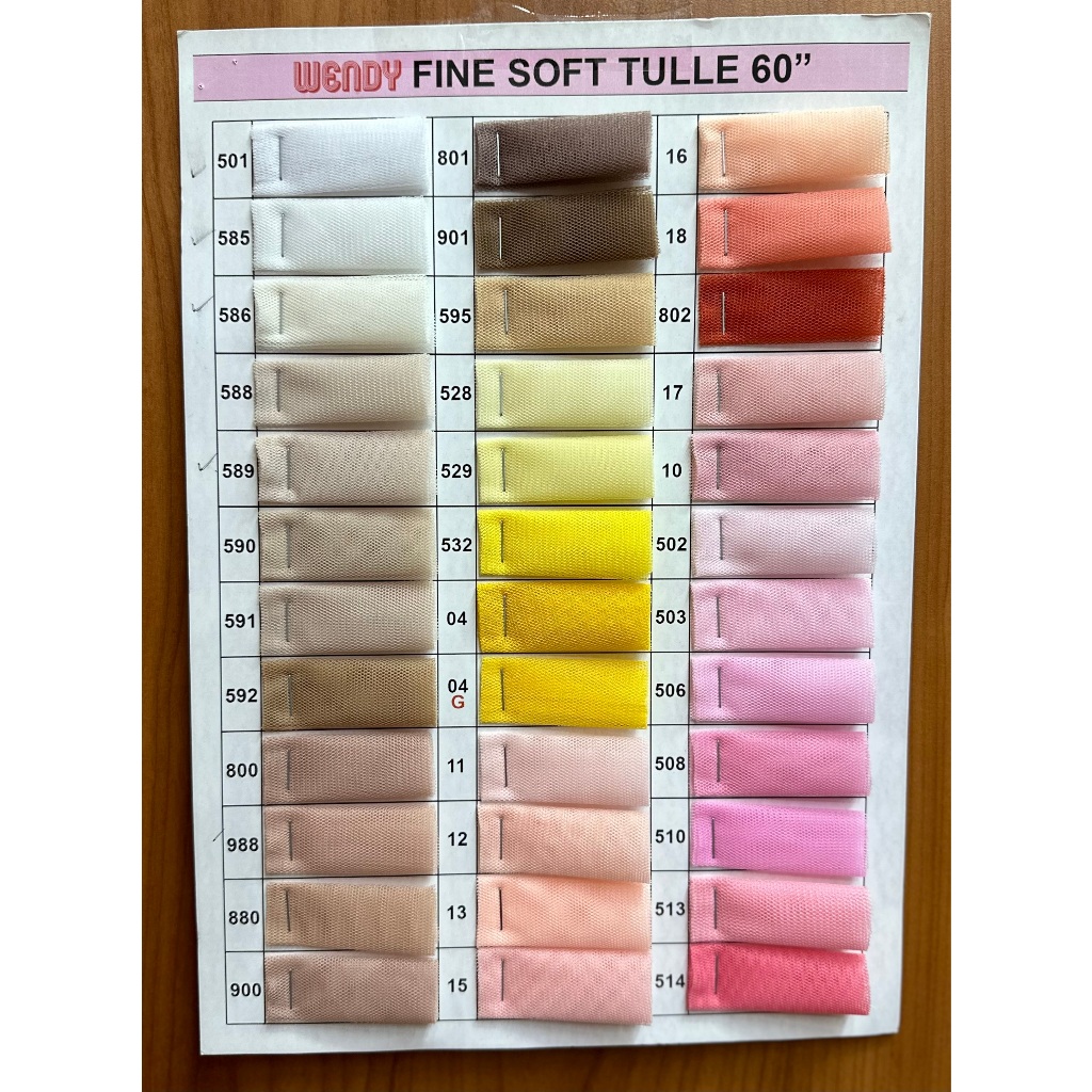 Fine Soft Tulle Fabric Sold per roll (50 yards per roll) BATCH 01 ...