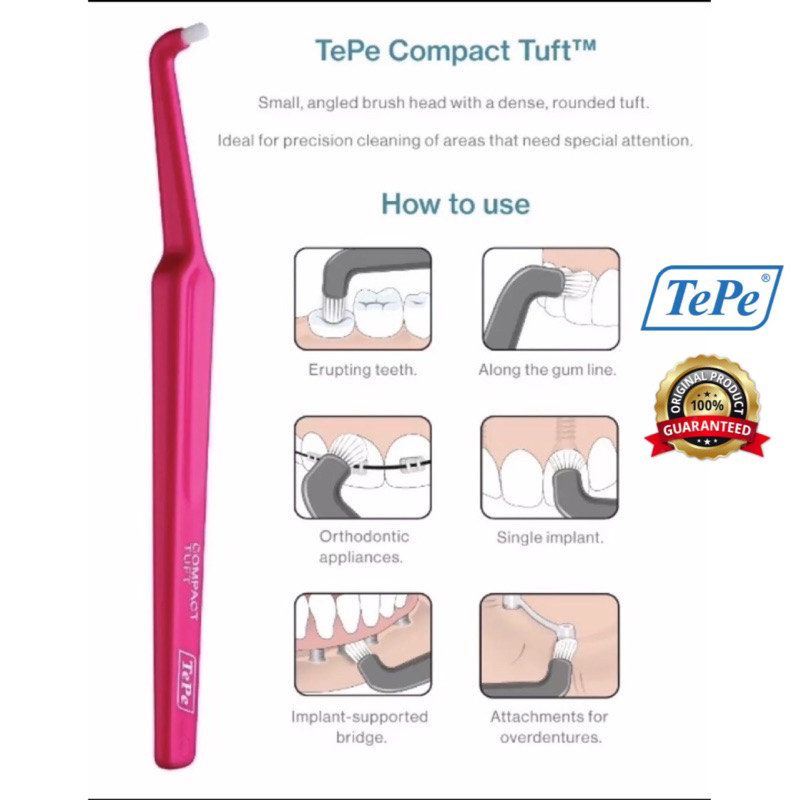 Tepe Compact Tuft Toothbrush | Shopee Philippines