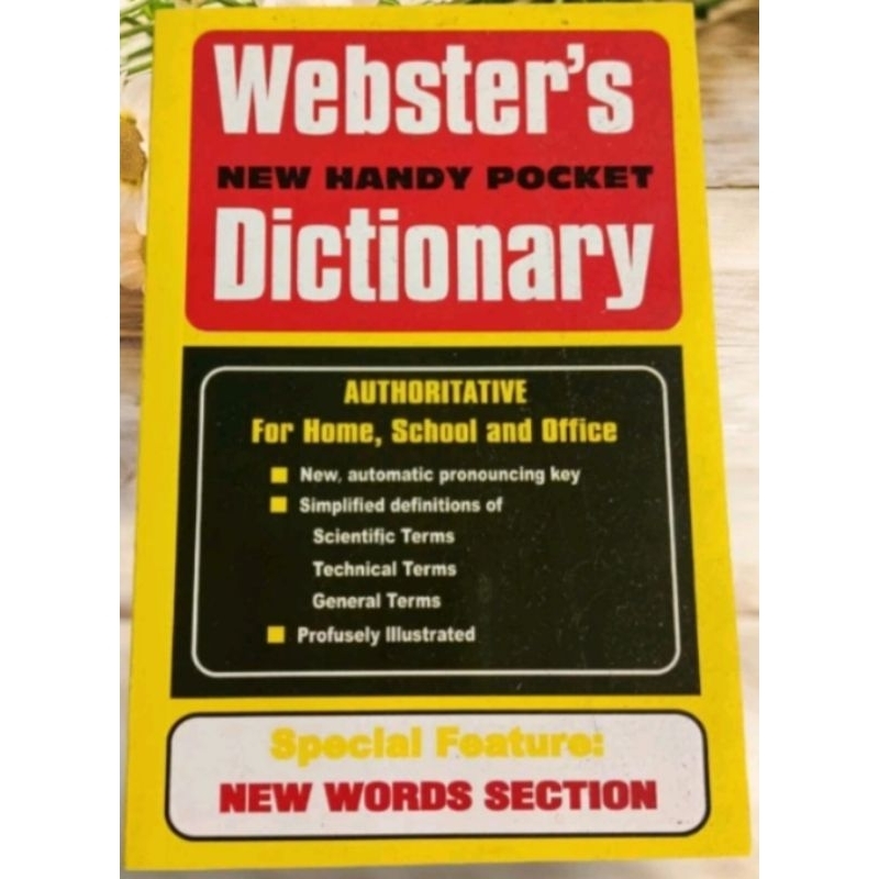 WEBSTER'S NEW HANDY POCKET DICTIONARY | Shopee Philippines
