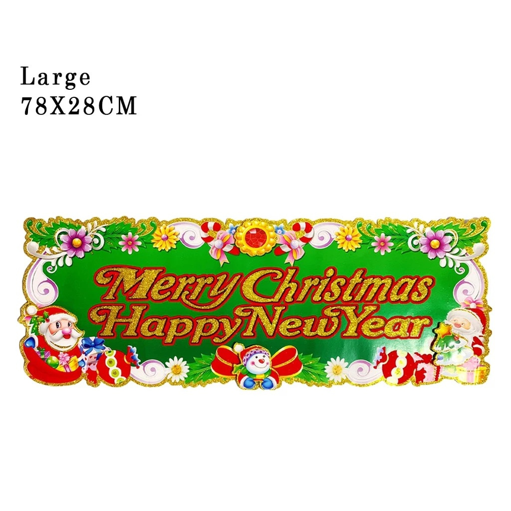 3D CHRISTMAS BANNER WINDOW STICKER,HANGING,CHRISTMAS (6972103987349 ...