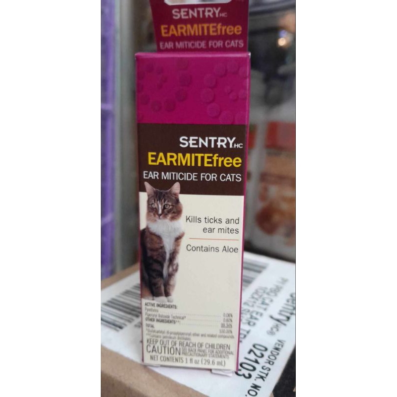 Sentry EARMITEfree -Ear Miticide for Cat's (29.6ml) | Shopee Philippines