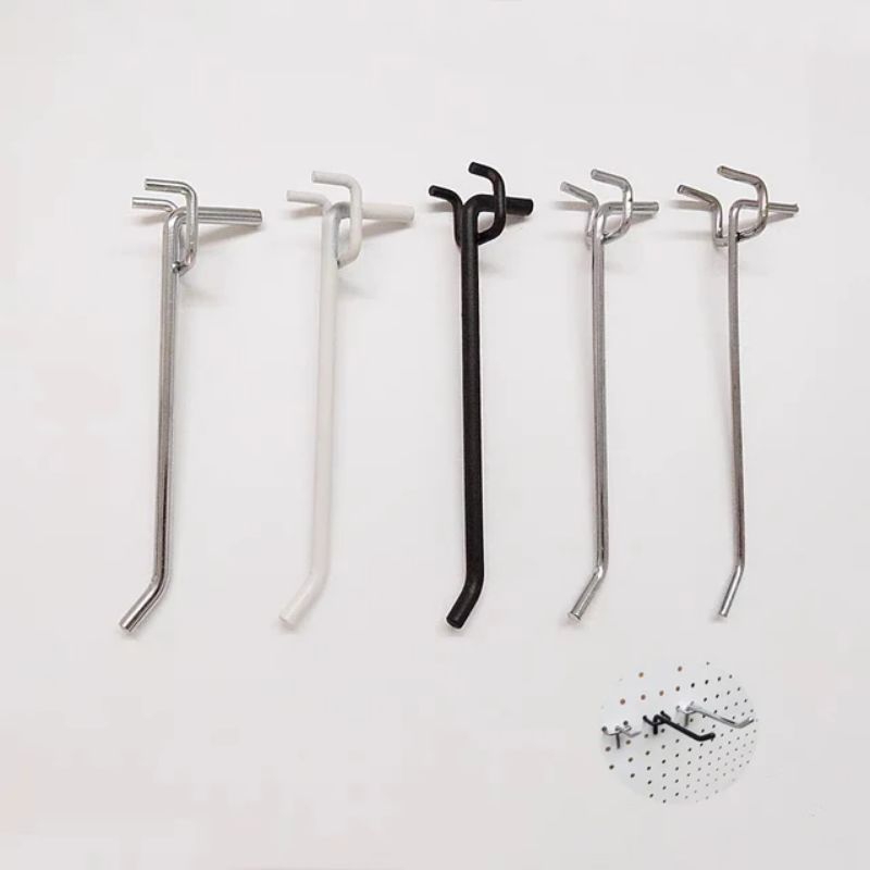 (10pcs) Pegboard Hooks Thick Metal Wire Hooks Stainless Store Display ...