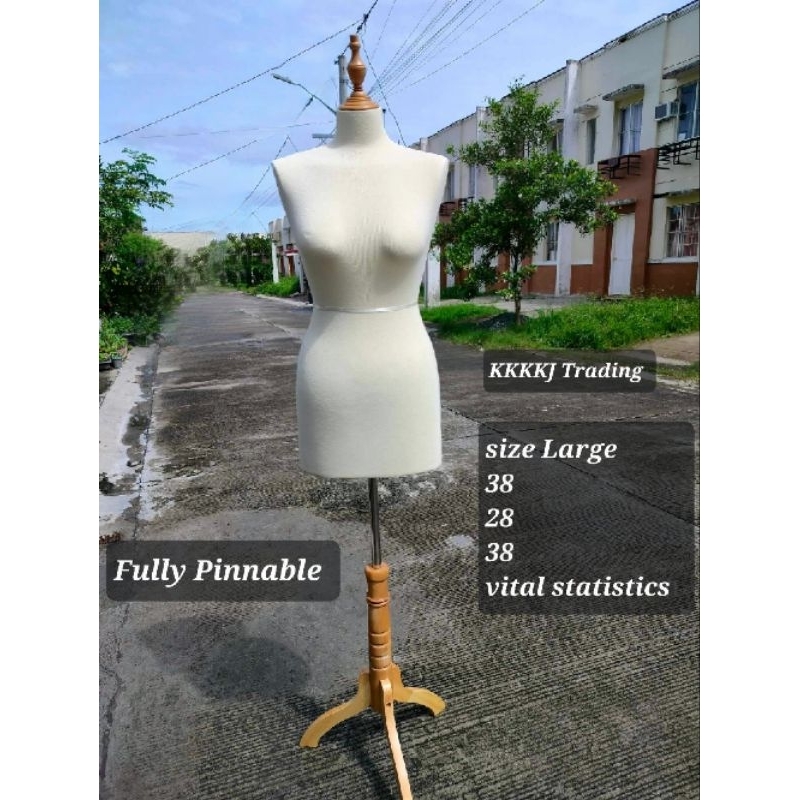 Fully Pinnable Classic White Mannequin Manikin Dress form fitting form ...