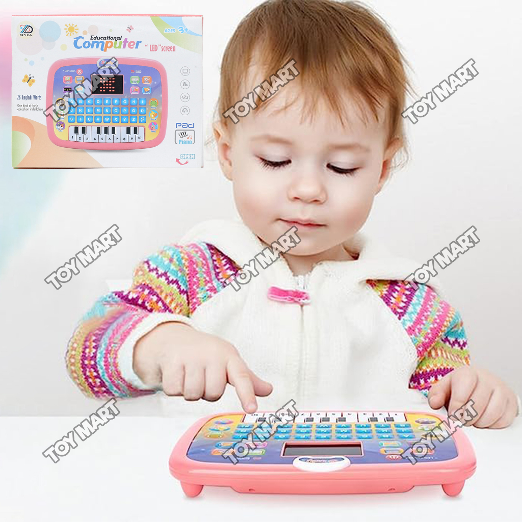 Educational Learning Kids Laptop Computer Plus Piano w/ LED Screen ...