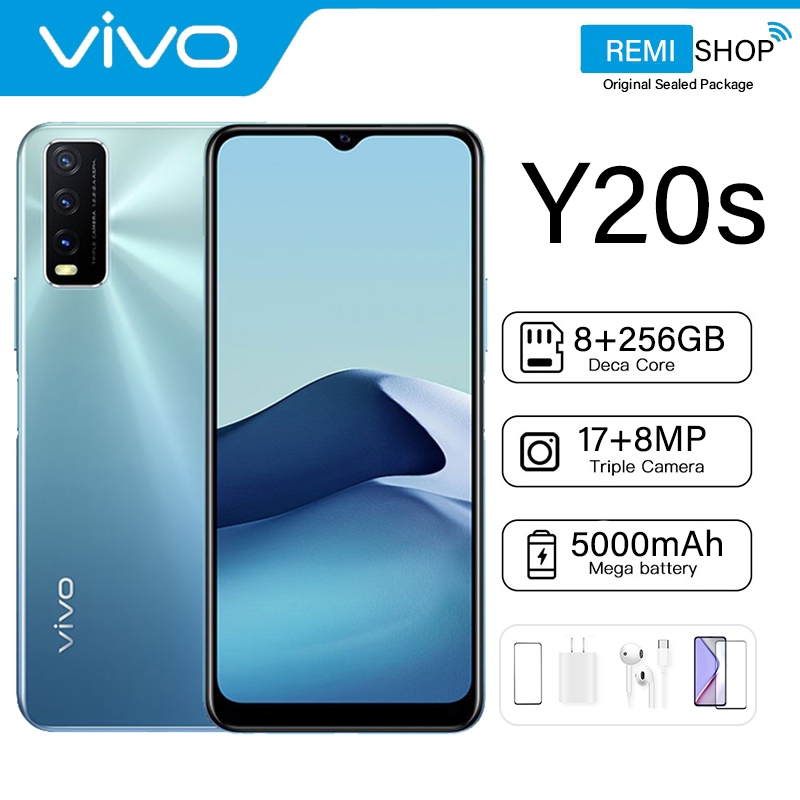 VIVO Y20s Phone original 8+256GB 6.51inch Mobile Phone Android 5000mAh ...