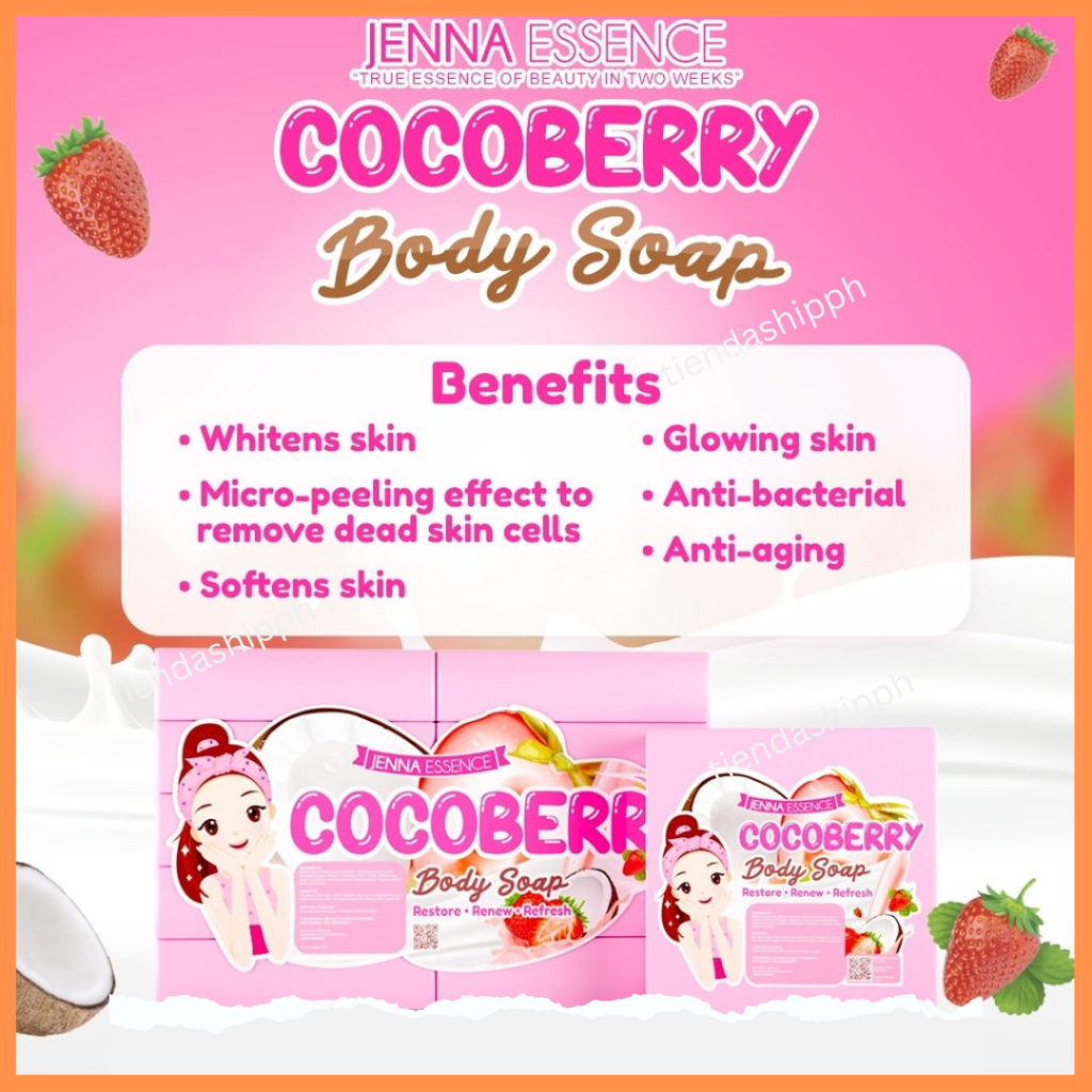Original Jenna Essence Cocoberry Soap Bar Coco Berry Per Piece ...