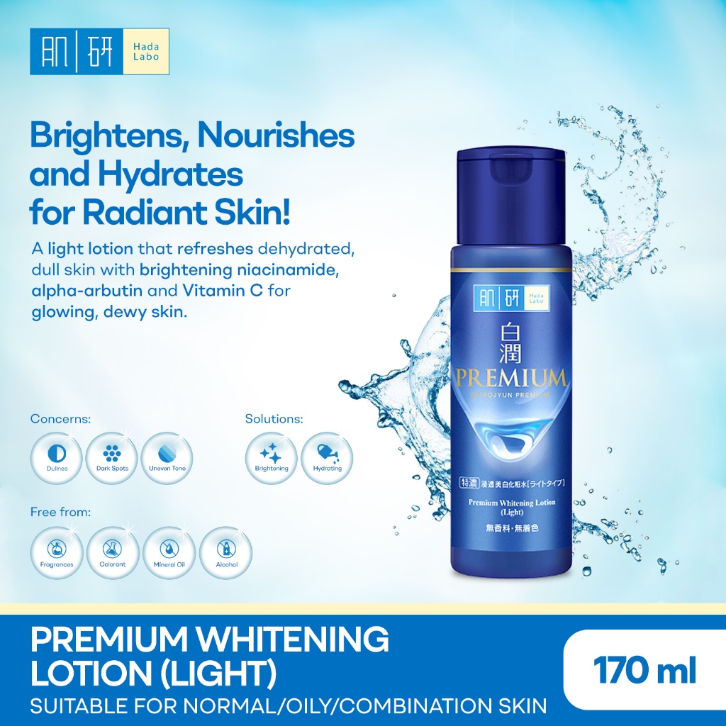 Hada Labo Premium Whitening Lotion 170Ml | Shopee Philippines