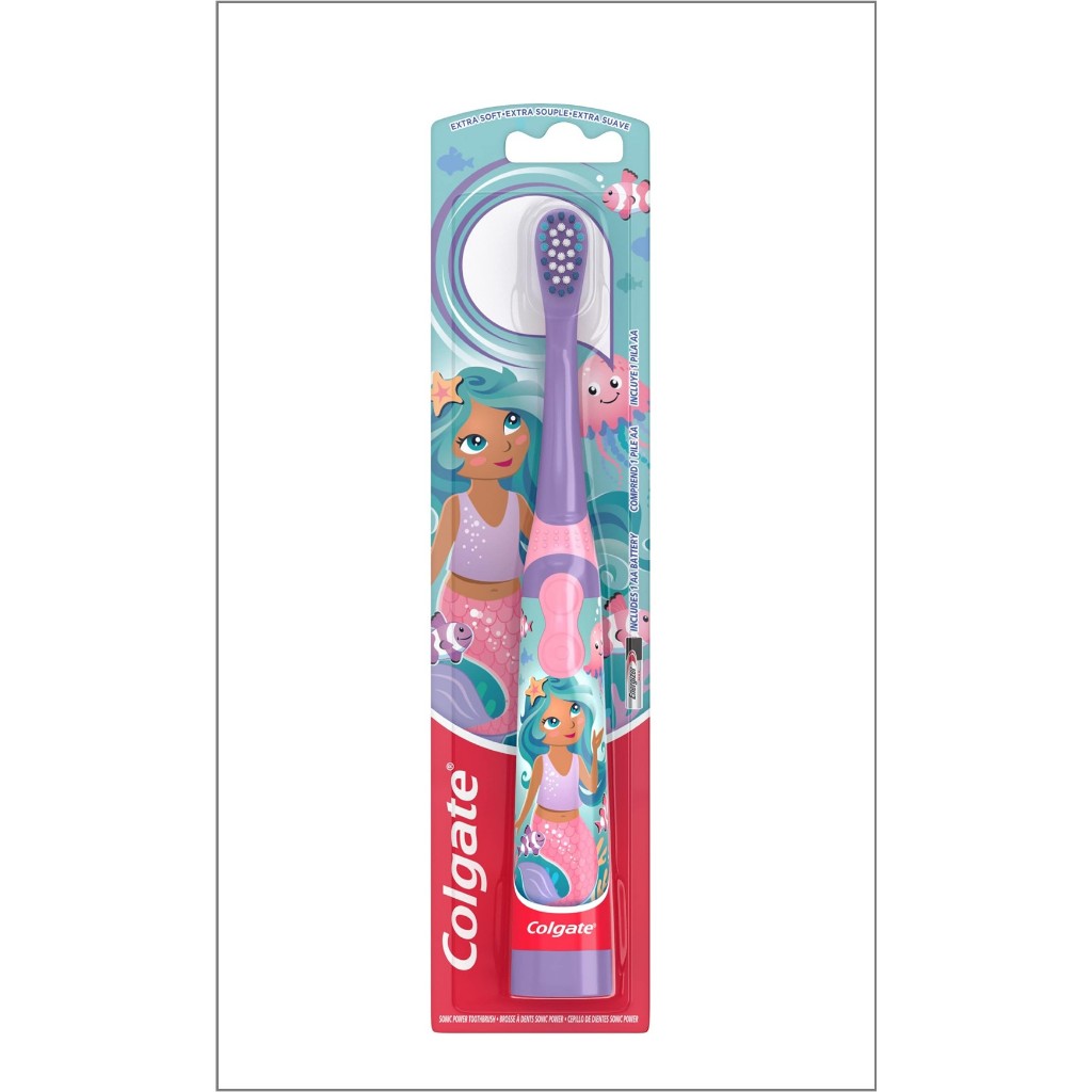 Colgate Mermaid Kids Powered Vibrating Toothbrush | Shopee Philippines