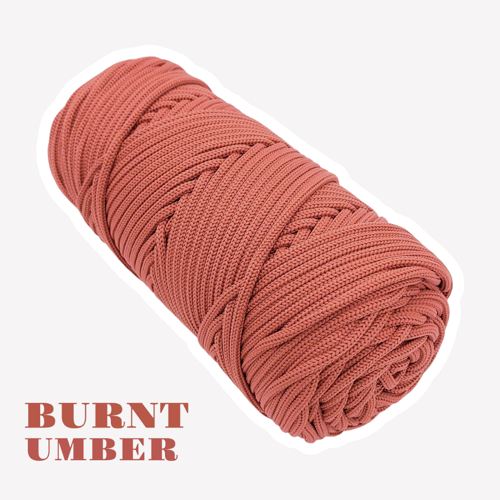 Yarns Art: 3MM POLYESTER BRAIDED MACRAME CORD ROPE 300G FOR CROCHETING ...