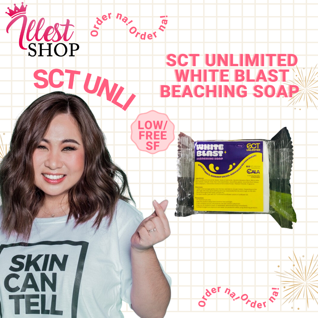 SCT Unlimited White Blast Beaching soap 1 bar/pc illestshop | Shopee ...