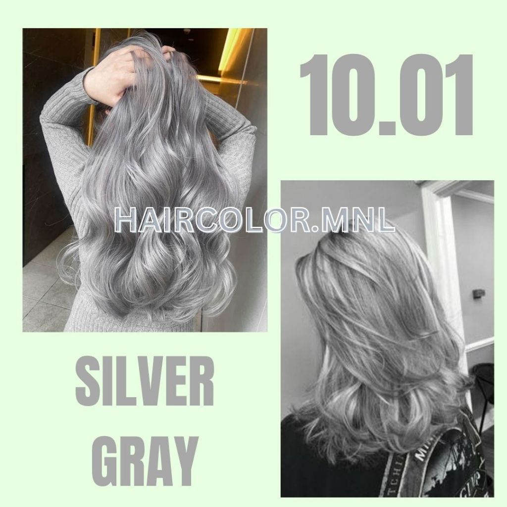 BREMOD 10.01 SILVER GRAY HAIR COLOR SET WITH OXIDIZER (100ML) | Shopee ...