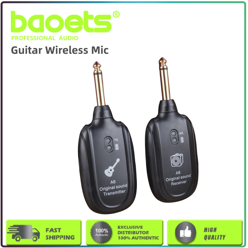 Multi Channel Wireless Guitar Mic for Pick Up Guitar Transmitter ...