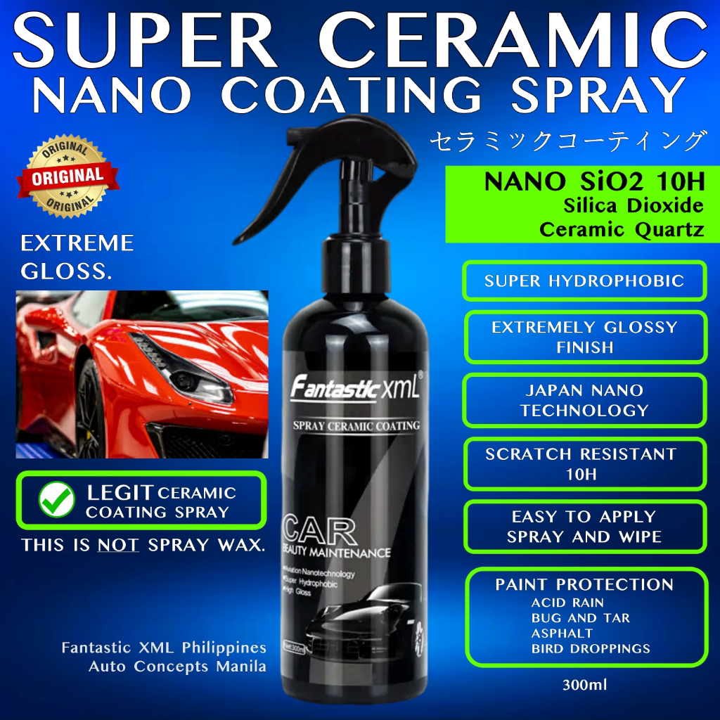 ORIGINAL FANTASTIC XML SUPER CERAMIC NANO COATING SPRAY 10H Japan 300ml ...