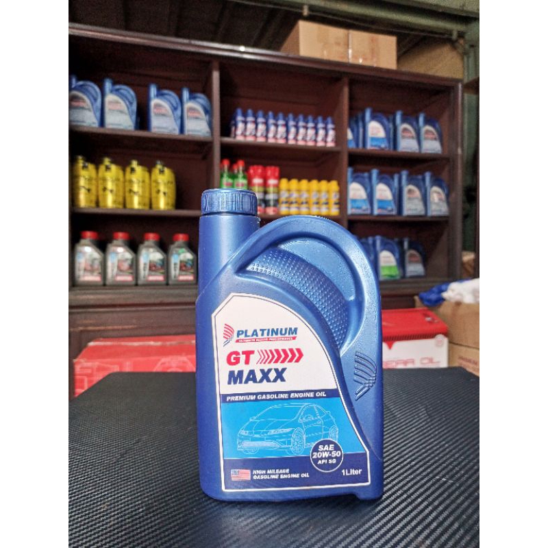PLATINUM GT MAXX 1LITER 20W-50 (GASOLINE ENGINE OIL) | Shopee Philippines