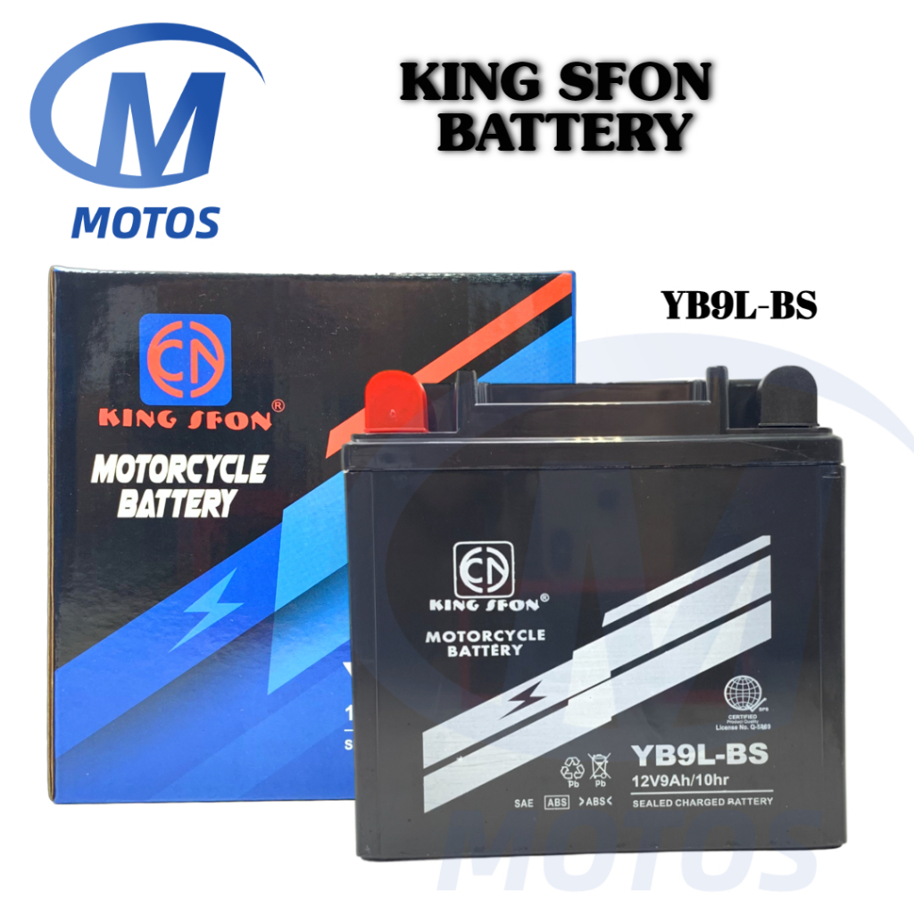 MOTOSPH MOTORCYCLE KING SFON BATTERY UNIVERSAL | Shopee Philippines