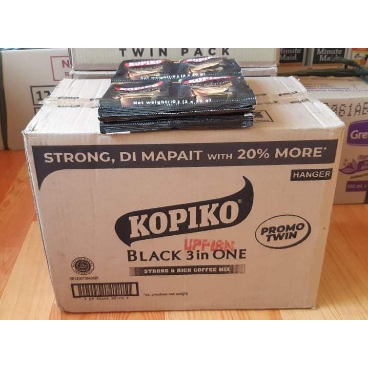 (SOLD PER BOX ) KOPIKO BLACK Twin Pack 3-IN-1 Coffee Mix 53g x 120 ...