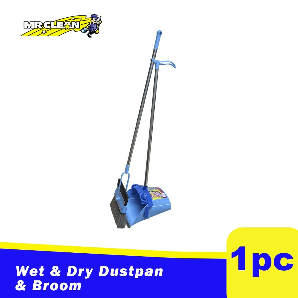 MR CLEAN Wet 'N' Dry Dustpan & Broom H68 | Shopee Philippines