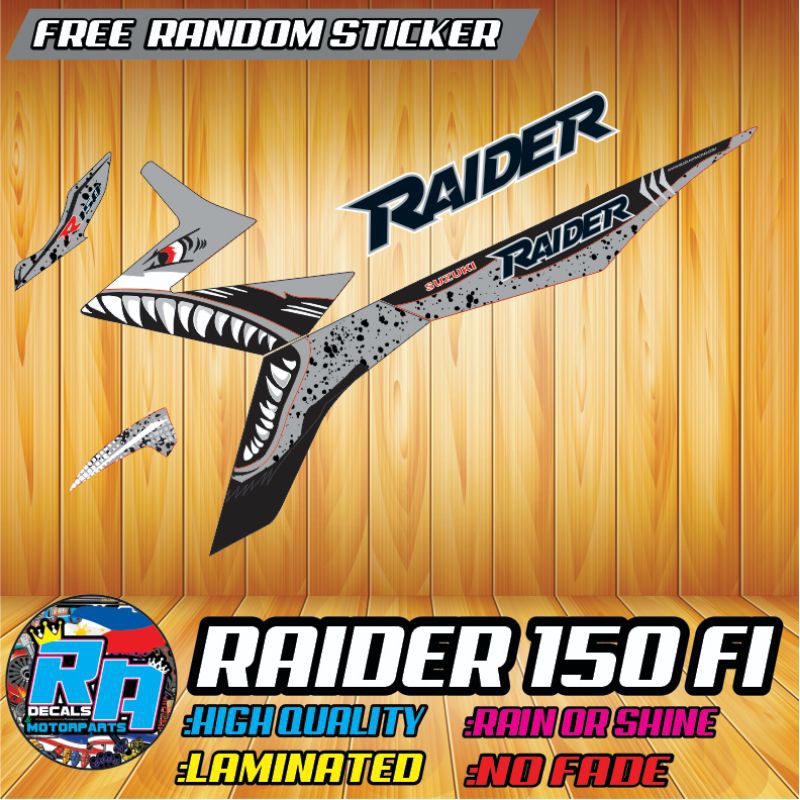 Raider 150 FI Shark Decals | Shopee Philippines