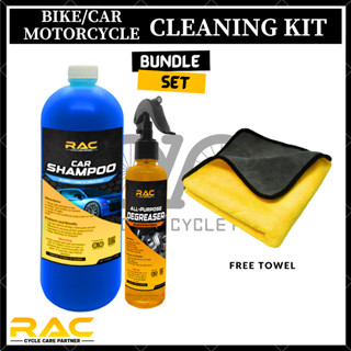 RAC 1L Premium Shampoo with RAC Degreaser 250ml | Shopee Philippines