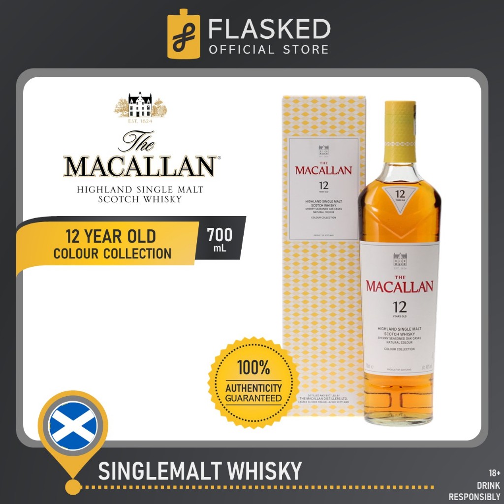 The Macallan Colour Collection 12 Year Old Single Malt Scotch Whisky ...