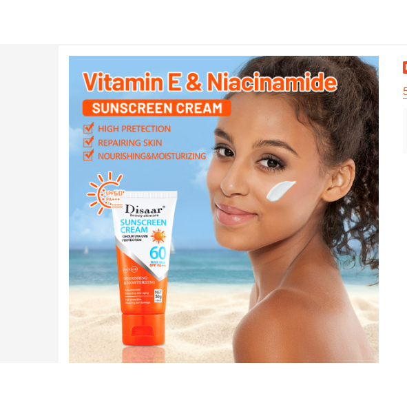 Disaar Facial SPF 90+ Skin Care Sunscreen Cream Waterproof LastingMoisturizing Protect Sunblock ...
