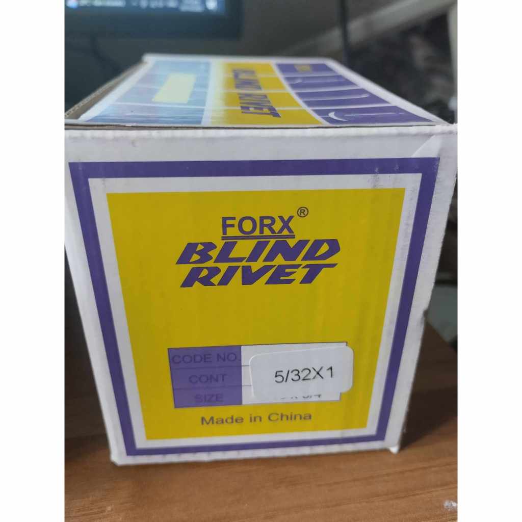 Blind Rivets (per box) 1/8 x3/4, 1/8 x 1/2, 5/32 x 3/4, 5/32 x 1/2, 3/ ...