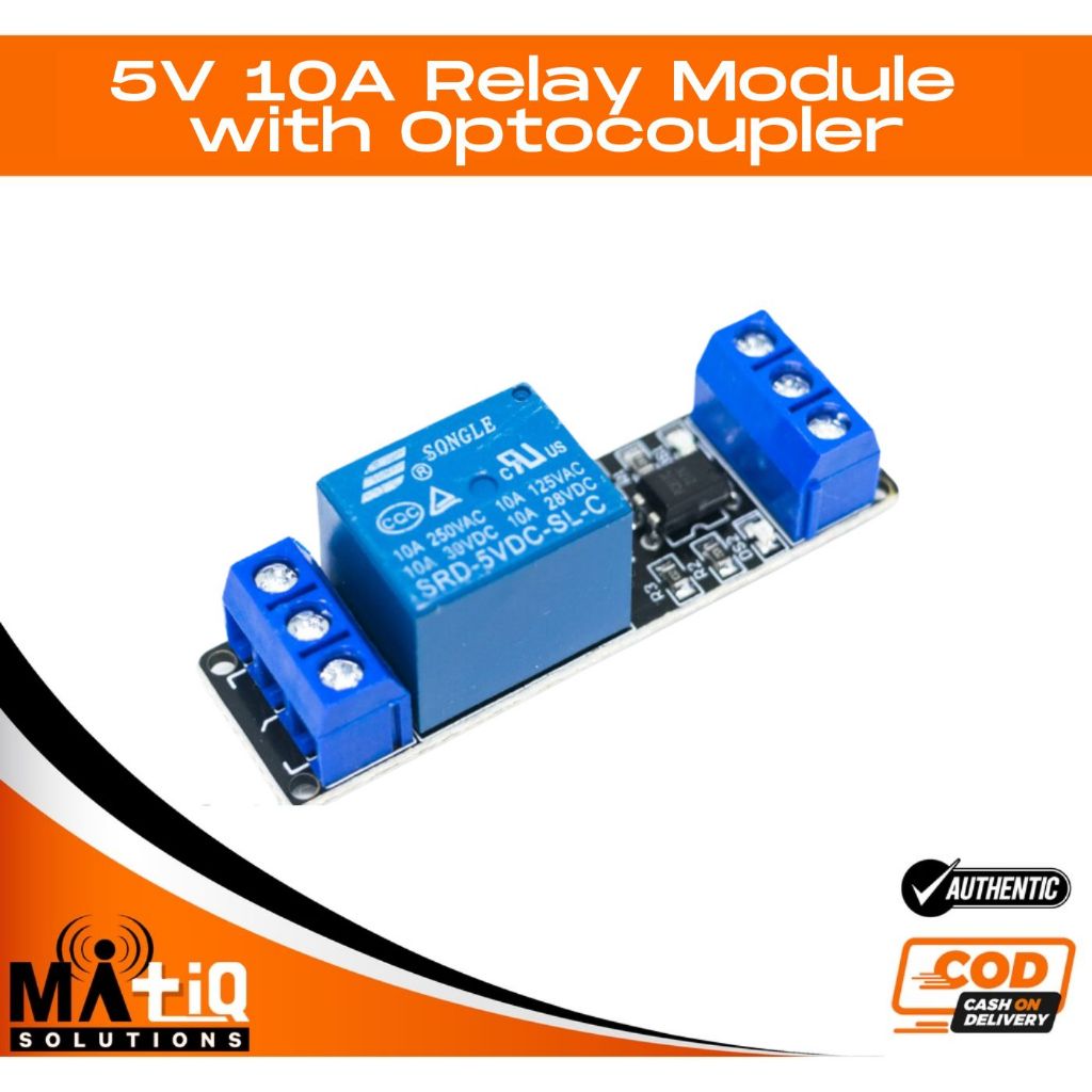 5V 10A Relay Module with Optocoupler | Shopee Philippines