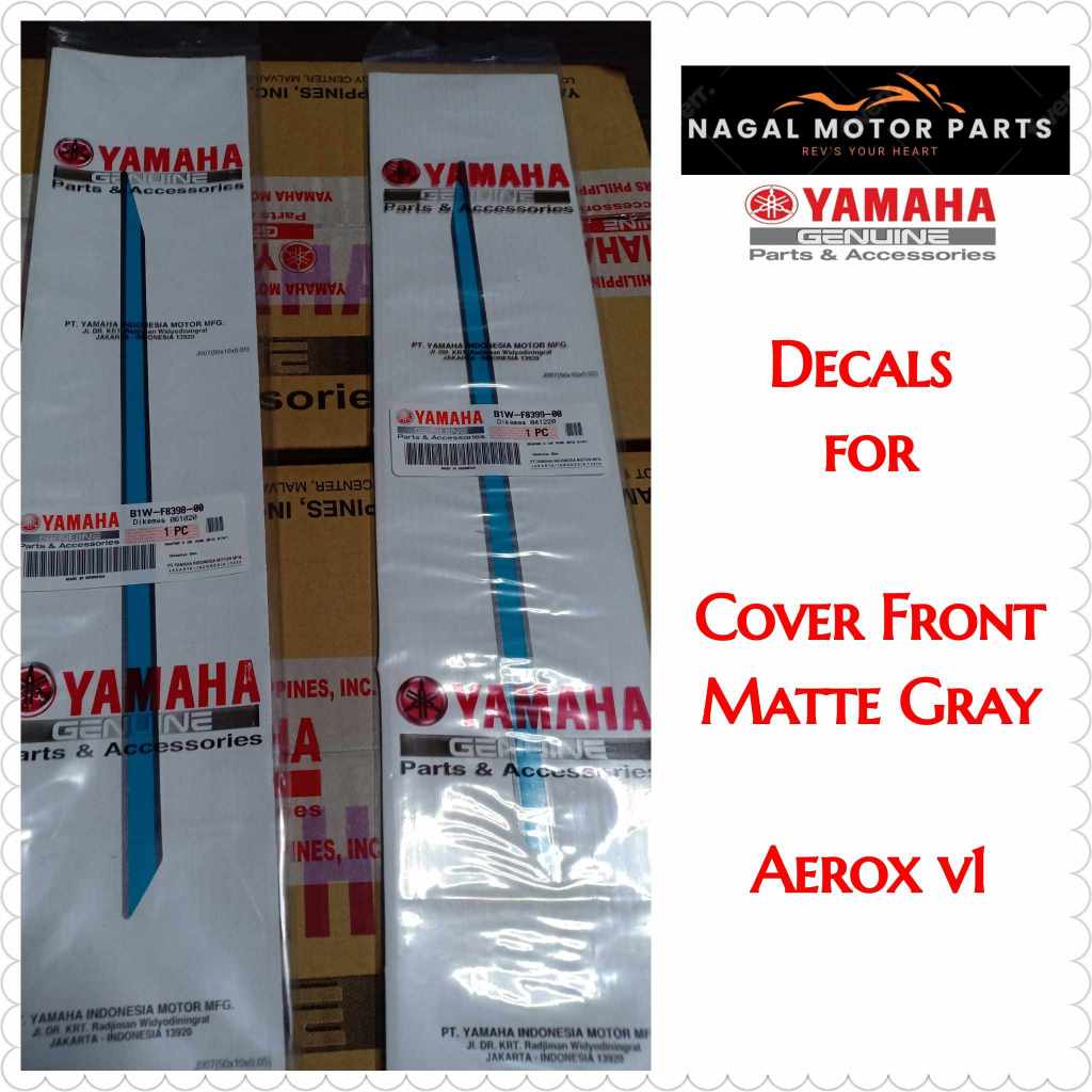 DECALS FOR COVER FRONT AEROX V1 PEARL WHITE YAMAHA GENUINE PARTS ...